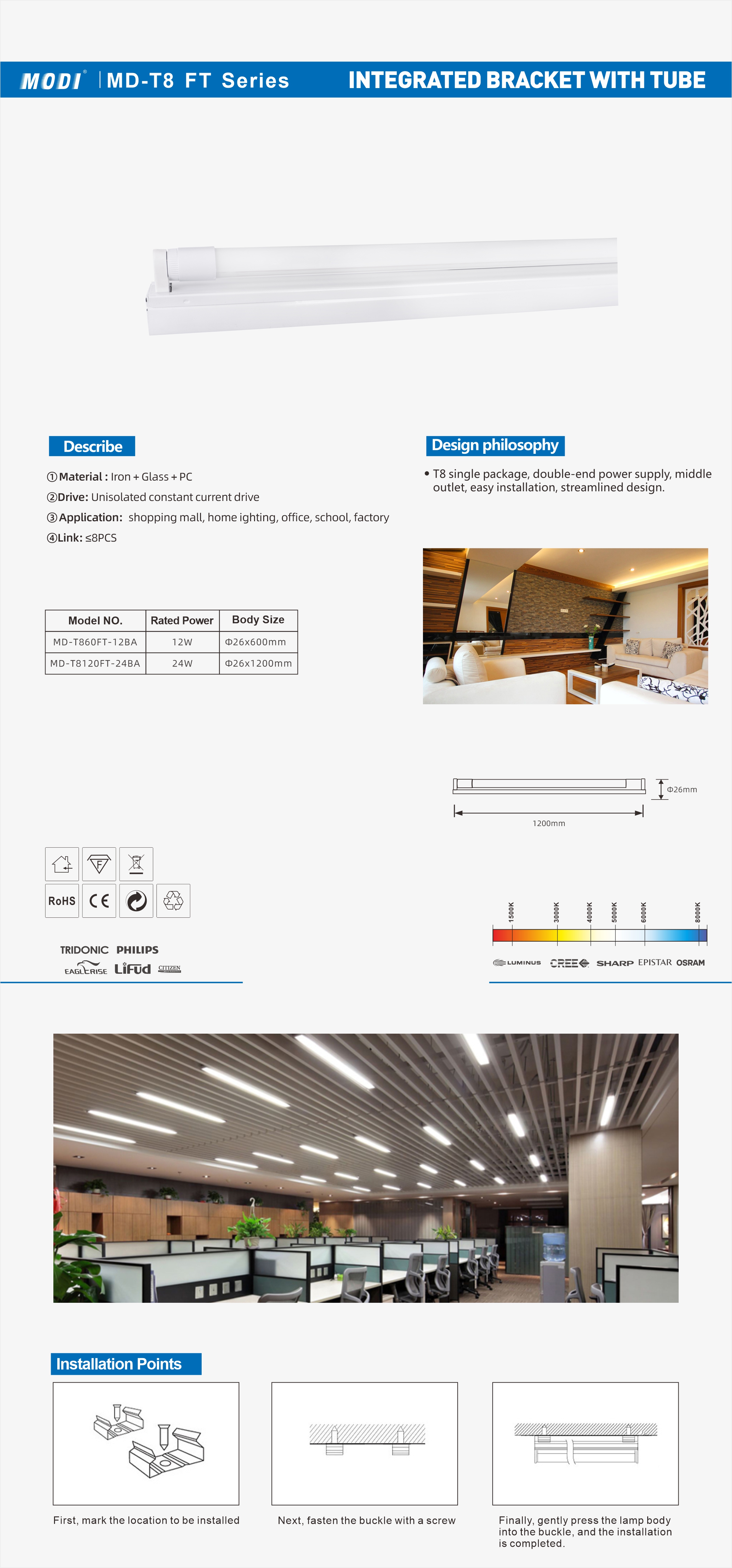 Lamp bracket,T8 bracket,T8 empty bracket - T8 Support - Guangdong World ...